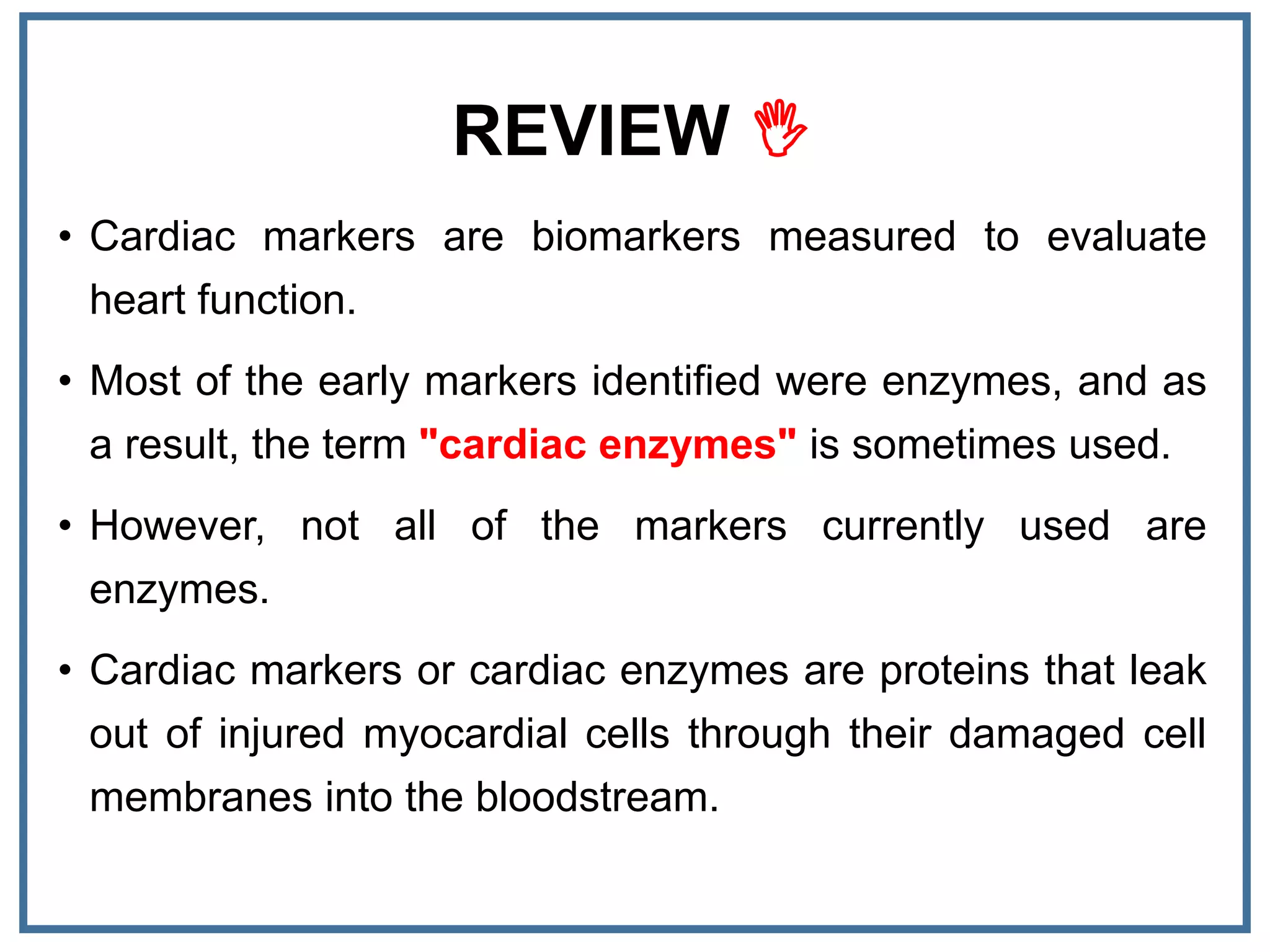Cardiac biomarkers - I | PDF