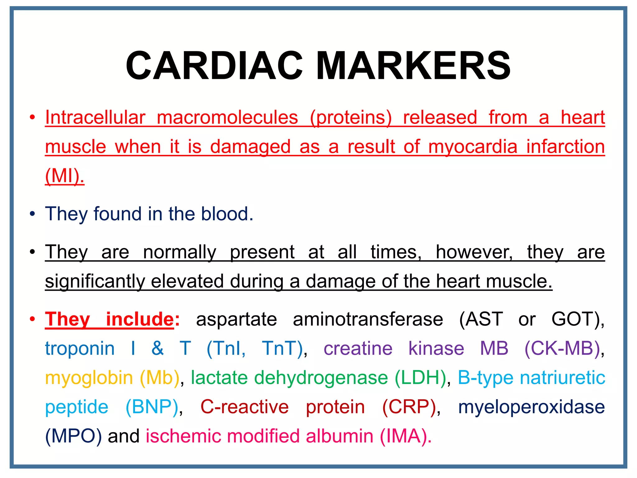 Cardiac biomarkers - I | PDF