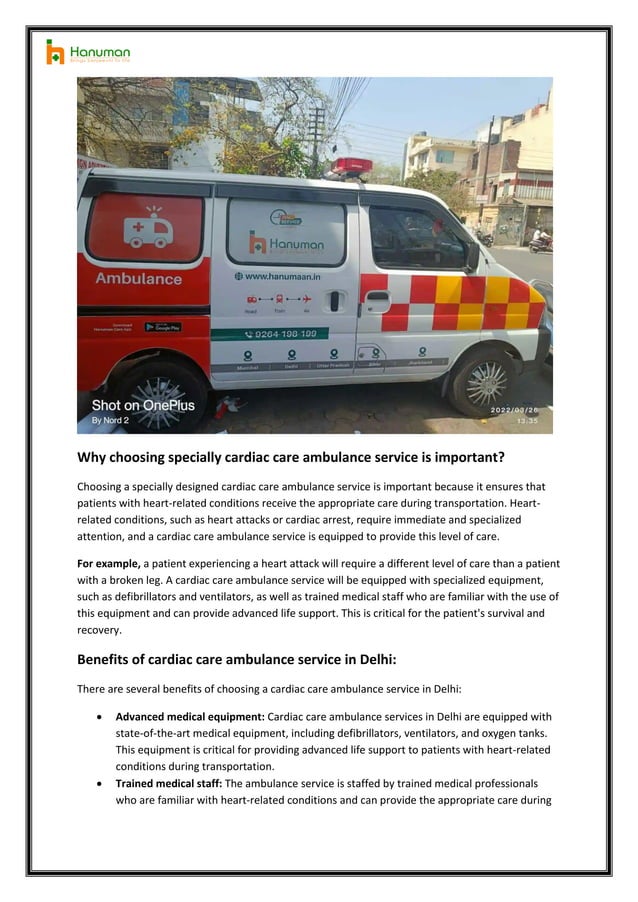 Cardiac care ambulance service in Delhi ICU Ventilator ambulance.pdf