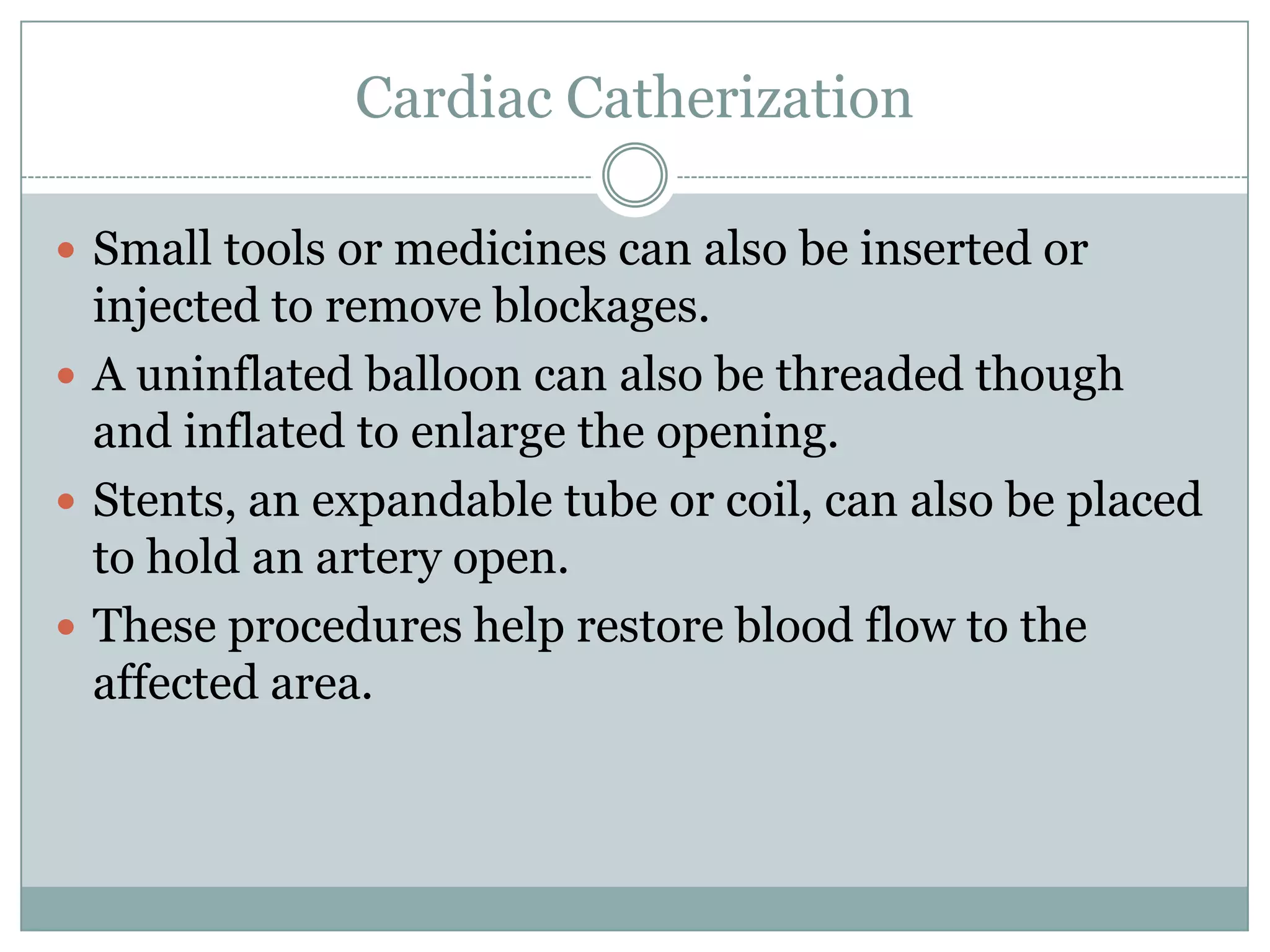 Cardiac Catherization Ip 2 | PPT