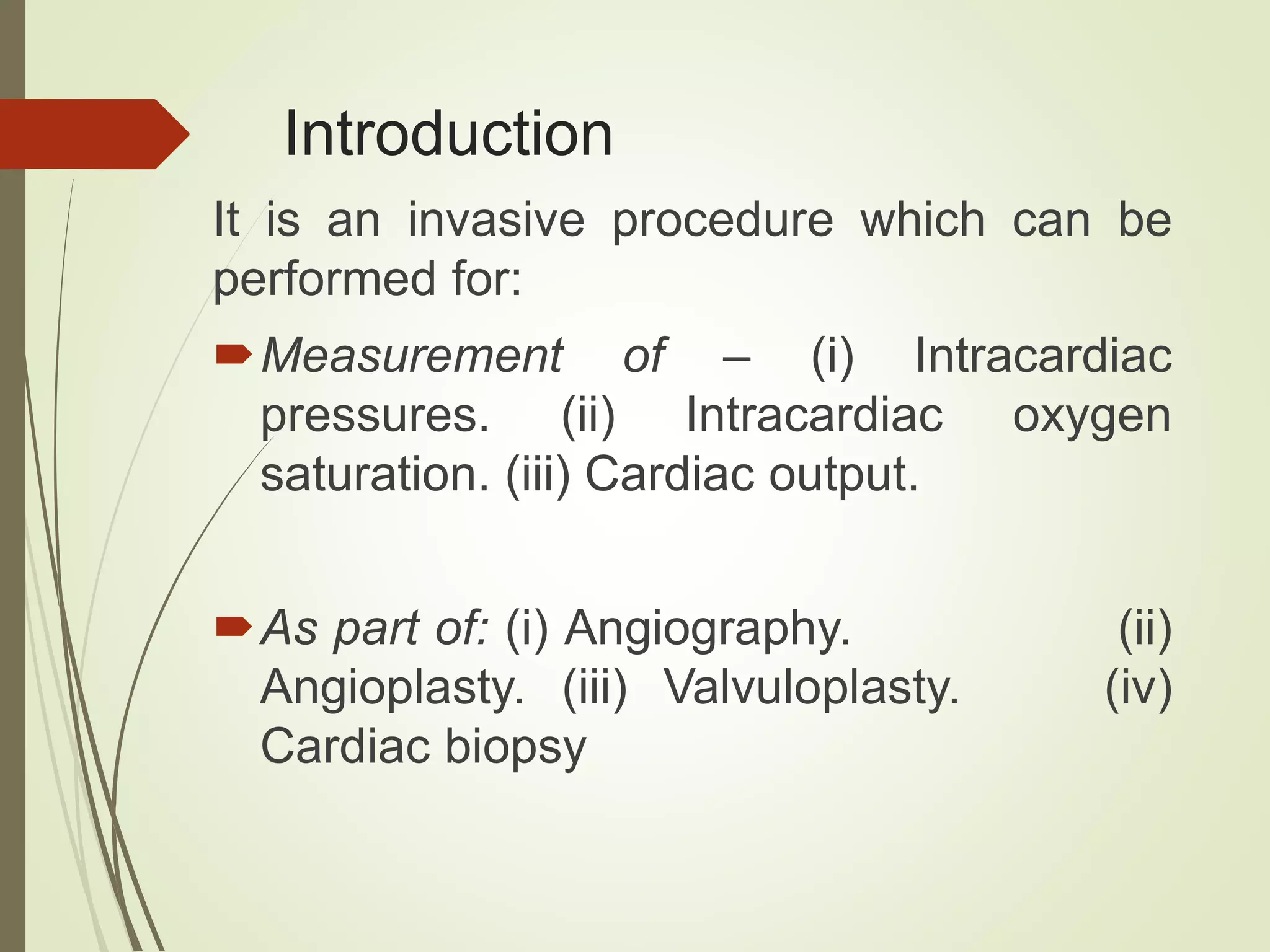 Cardiac catheterization | PPTX