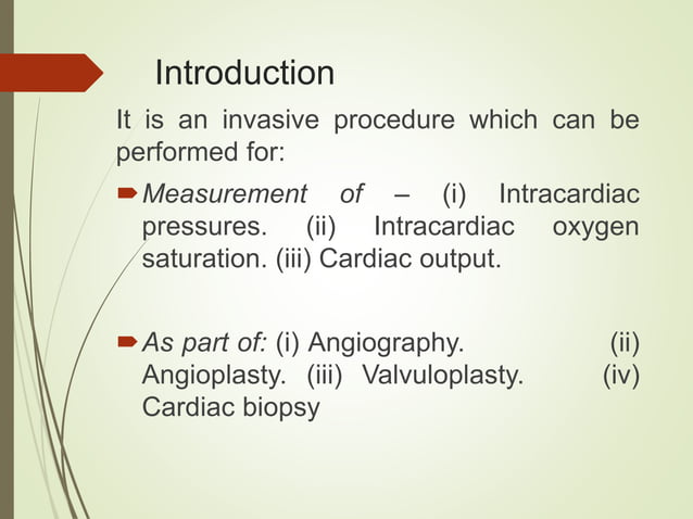Cardiac catheterization | PPTX