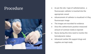 Cardiac catheterization | PPTX