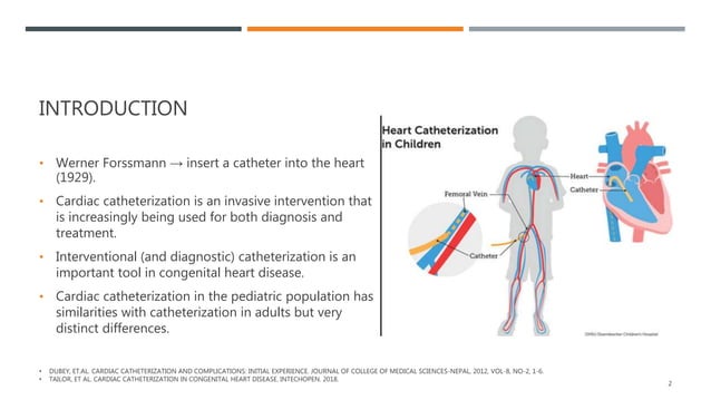 CARDIAC CATHETERIZATION IN CONGENITAL HEART DISEASE.pptx | First Aid ...