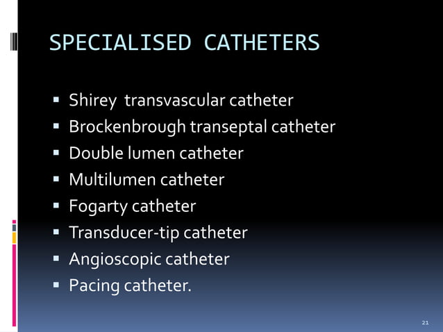 Cardiac catheters | PPTX