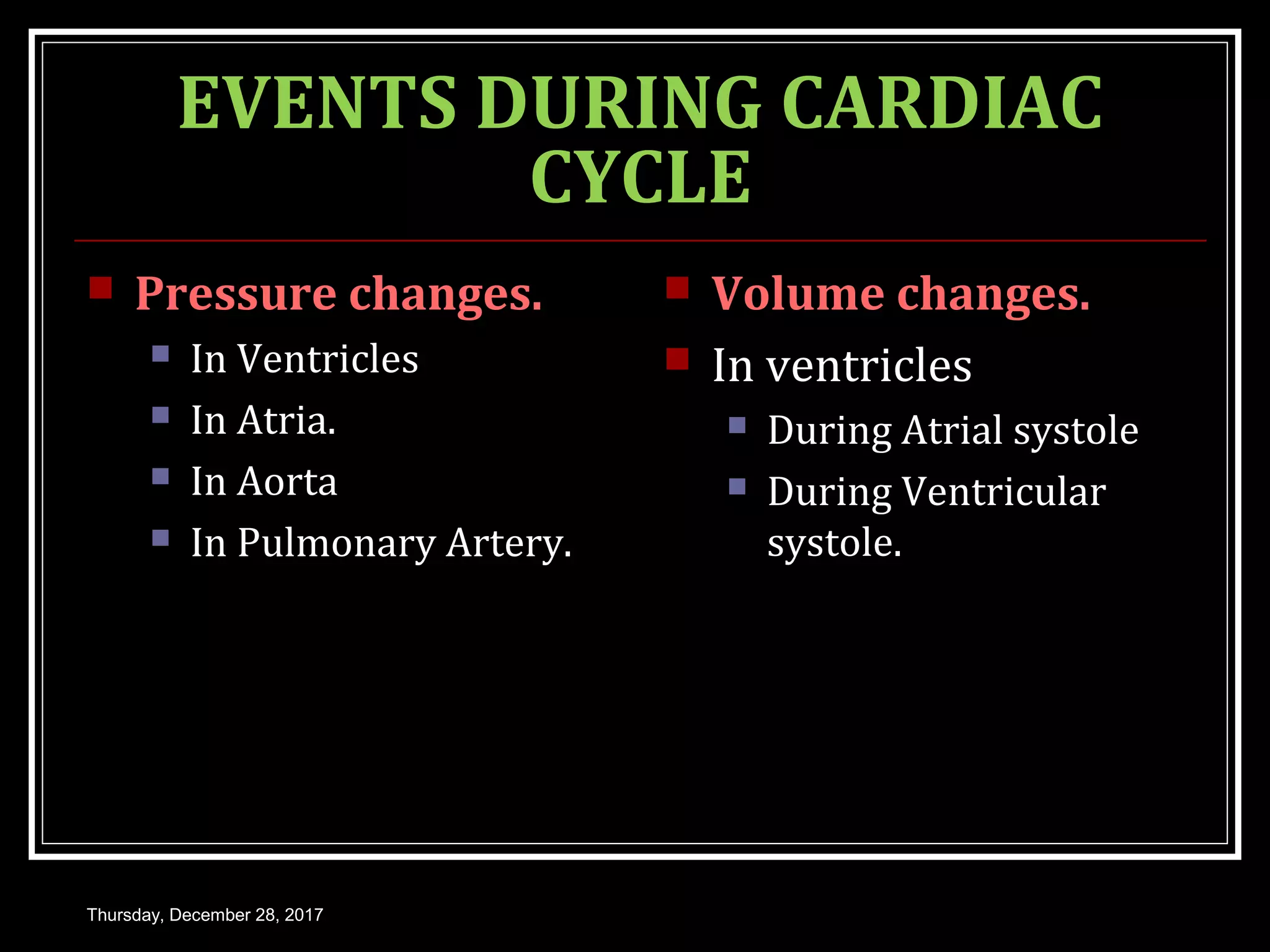 CARDIAC CYCLE | PPT