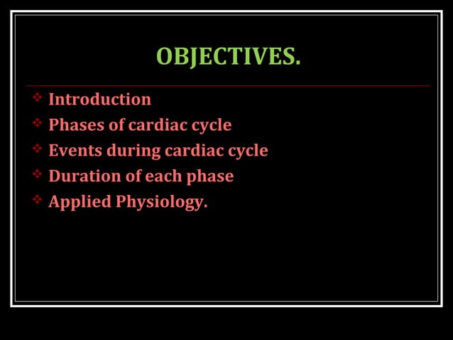 CARDIAC CYCLE | PPT