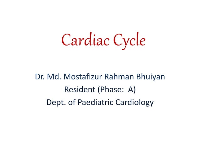 Cardiac cycle made easy | PPTX | Heart and Cardiovascular Diseases ...