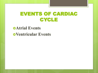 Cardiac cycle | PPTX