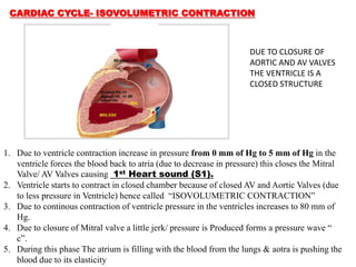 Cardiac cycle-Cardiac cycle - A Small Glimpses | PDF