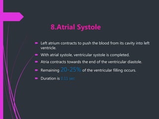 Cardiac cycle (The Guyton and Hall physiology) | PPTX
