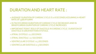 HUMAN CARDIAC CYCLE .presentation cardiology | PPT