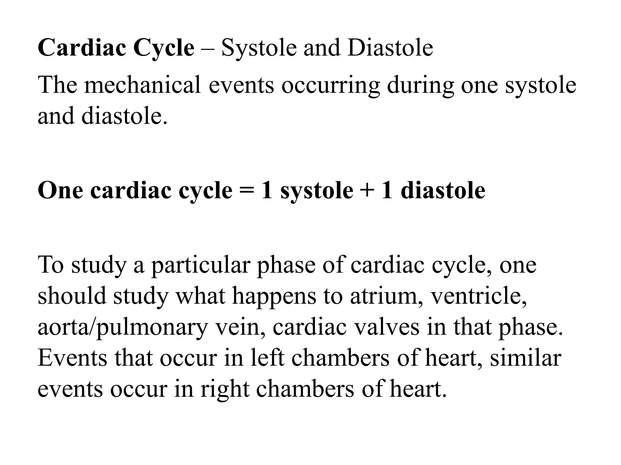 cardiac cycle PDF Systole and diastole | PDF | Heart and Cardiovascular ...