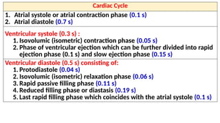 physiological event during cardiac cycle | PPTX