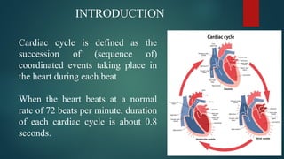 Cardiac Cycle Detailed Powerpoint presentation. | PPTX