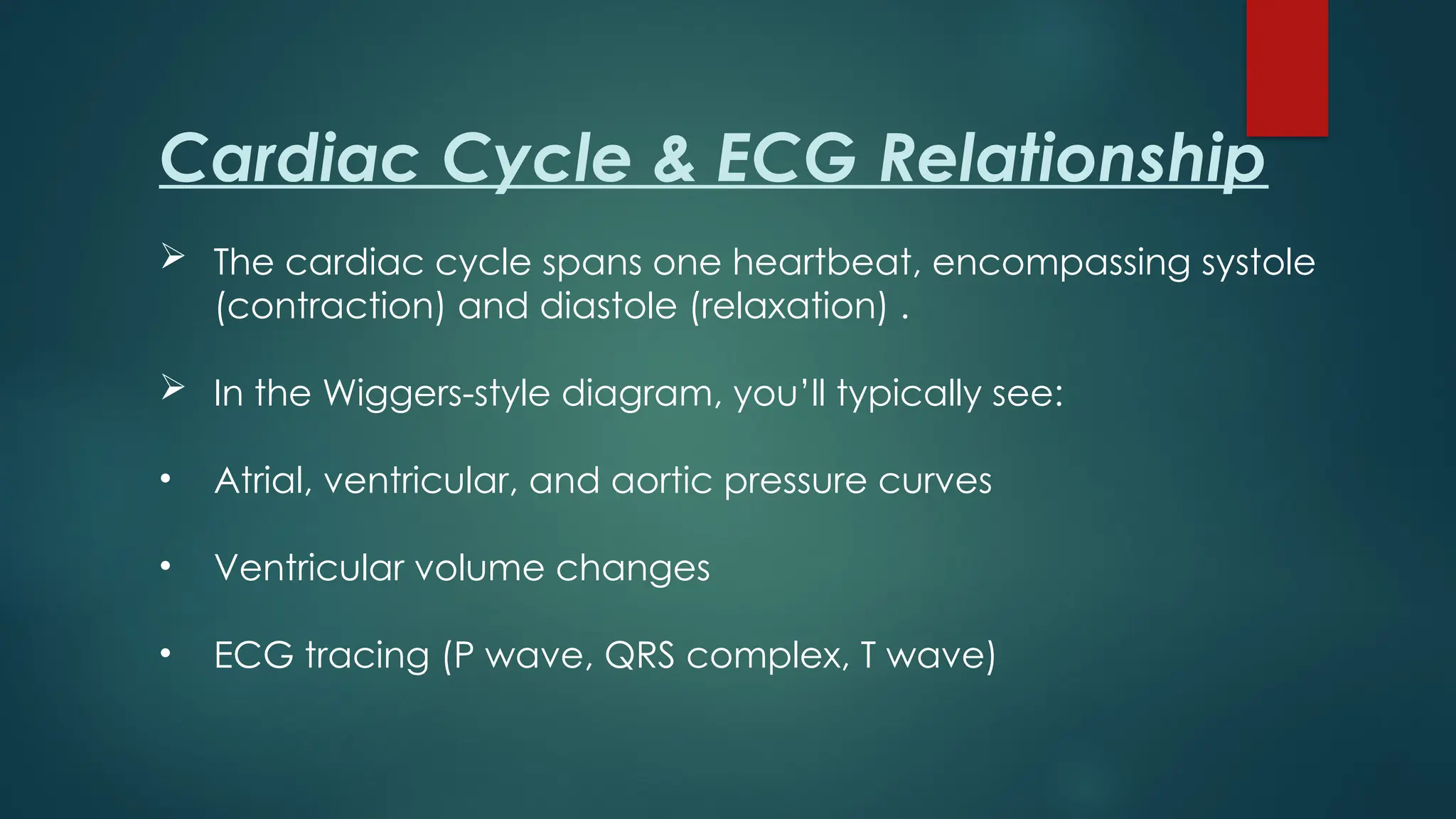 CARDIAC CYCLE, Phases of Cardiac Cycle.pptx