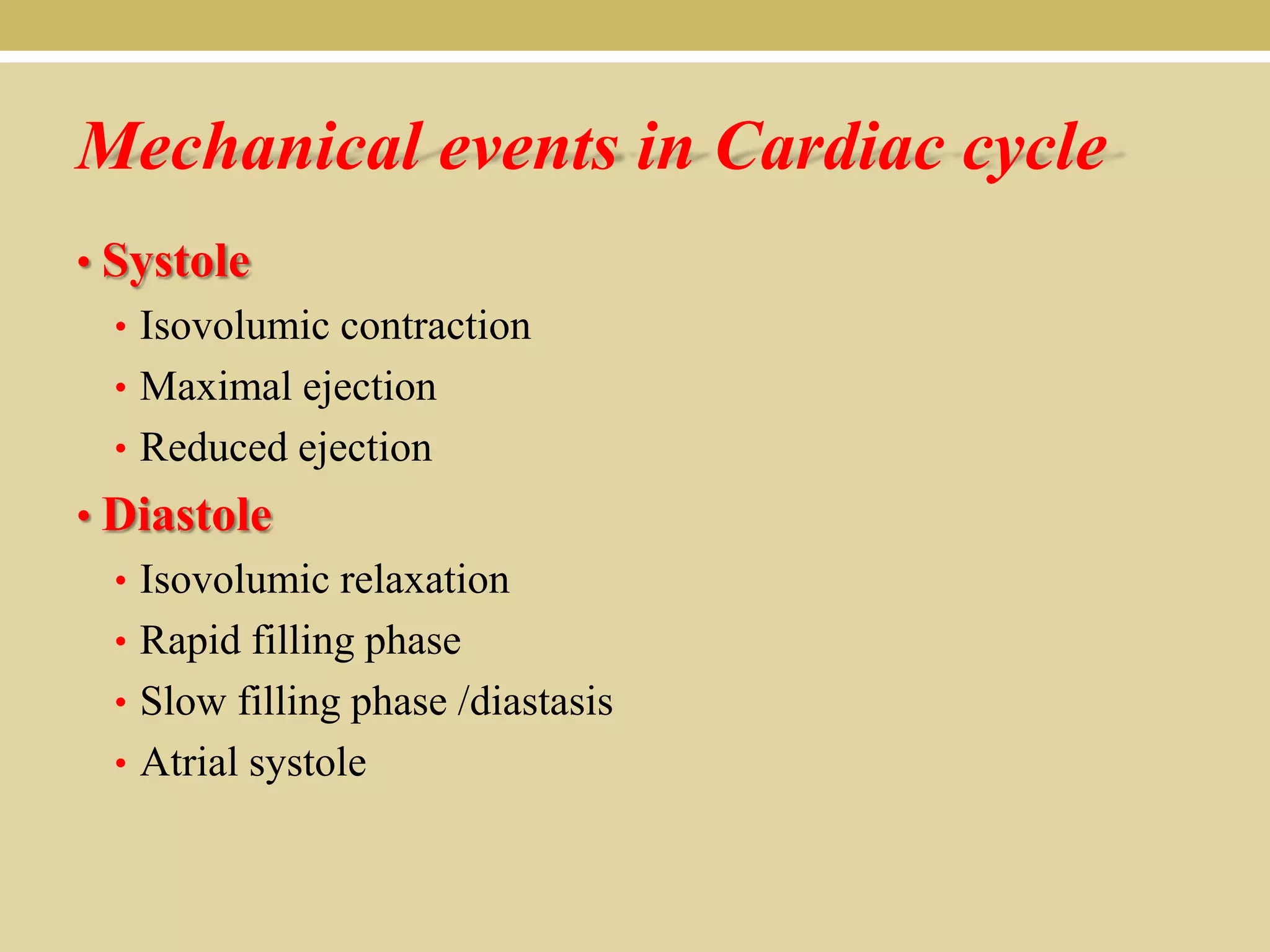 cardiac cycle | PPTX