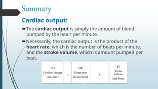 The cardiac Cycle and cardiac output.pptx