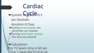 The cardiac Cycle and cardiac output.pptx