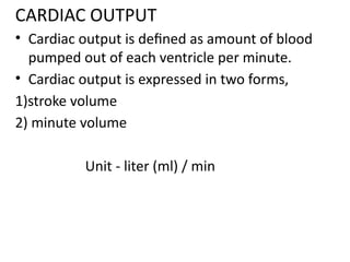 Cardiac Cycle, Cardiac Output presentation | PPT