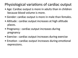 Cardiac Cycle, Cardiac Output presentation | PPT