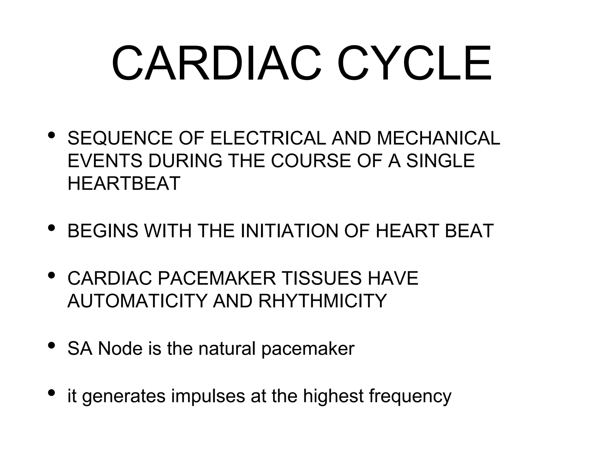 Cardiac Cycle and Anaesthetic Implications | PPTX
