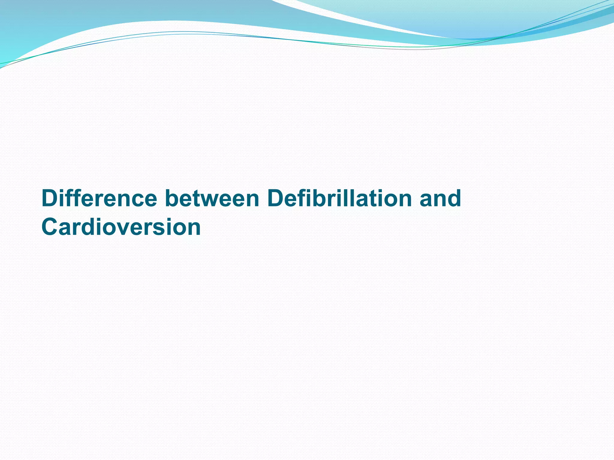 Cardiac defibrilation | PPTX