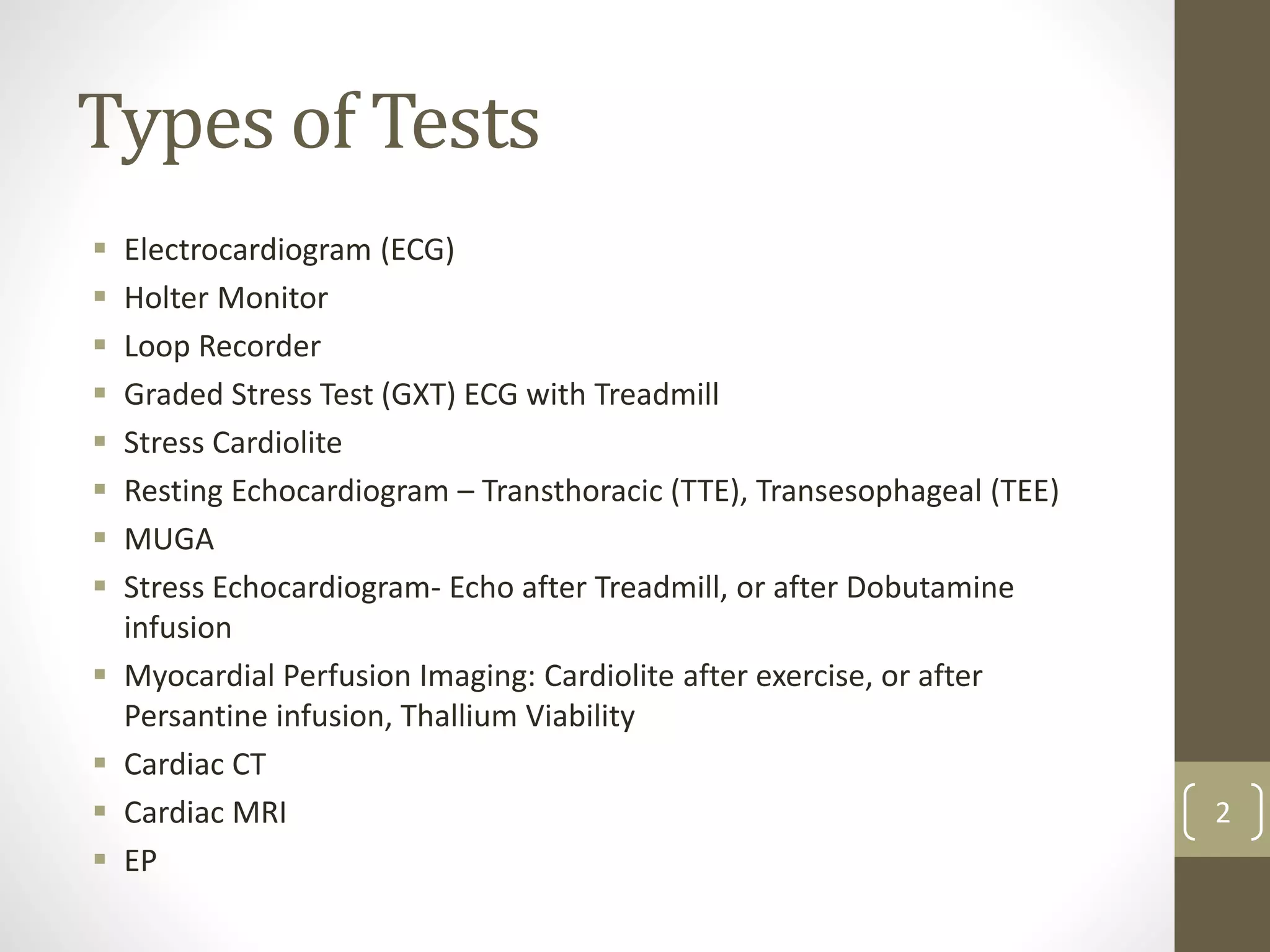 Cardiac diagnostics | PPTX