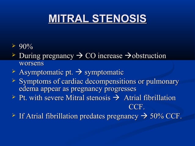 Cardiac disease in pregnancy | PPT | Pregnancy | Reproductive Health