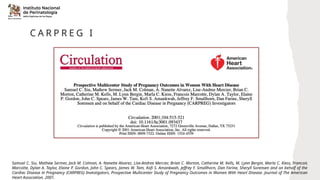 Cardiac Disease in Pregnancy. Enfermedad. | PPTX