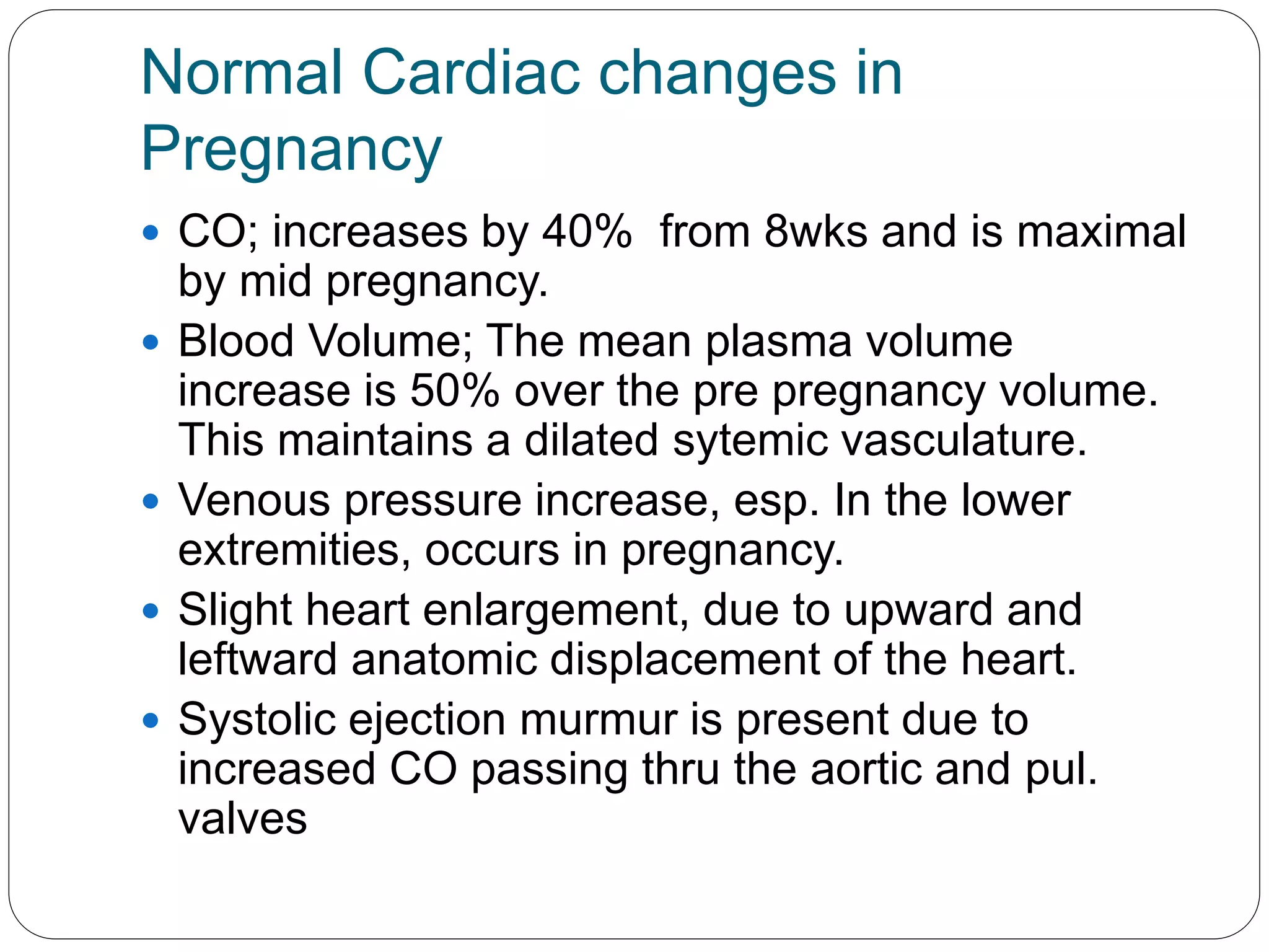Cardiac Diseases in Pregnancy pptx | PPTX