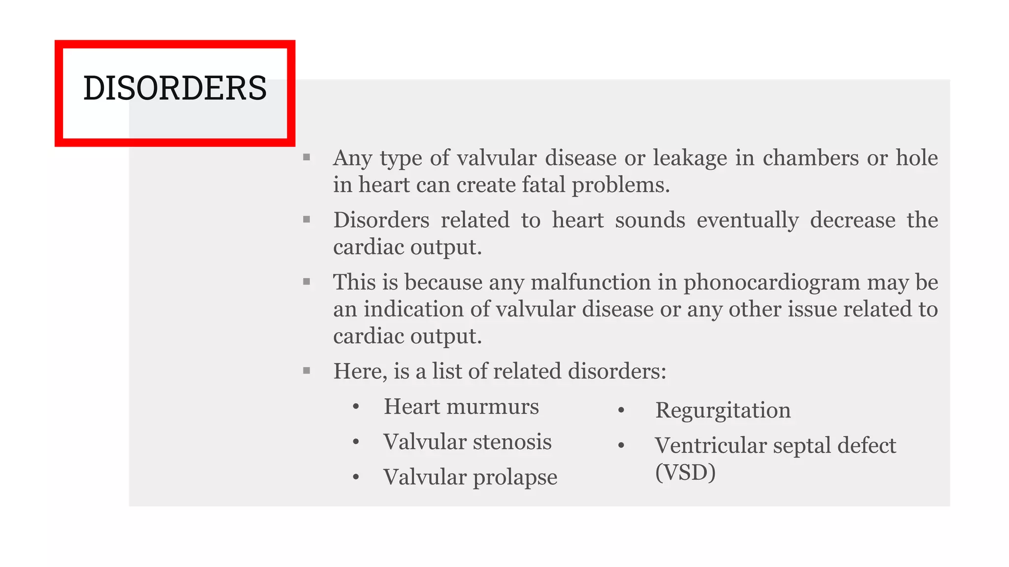 Cardiac disorders | PPT