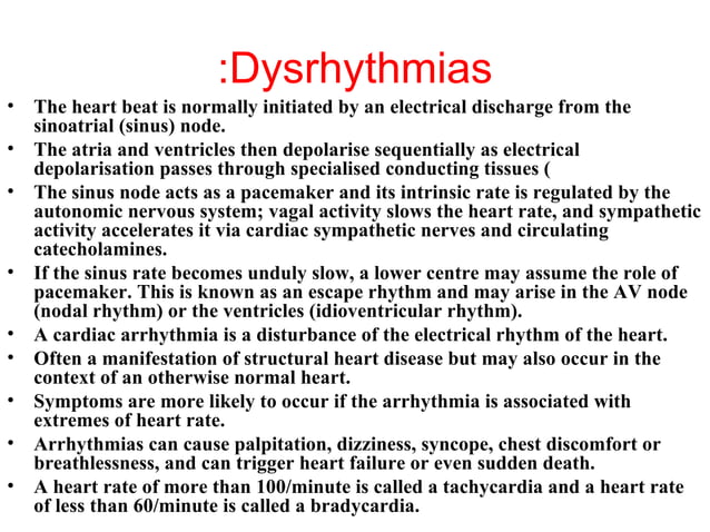 Cardiac Dysrhythmias. | PPT | Ear, Nose and Throat Conditions ...