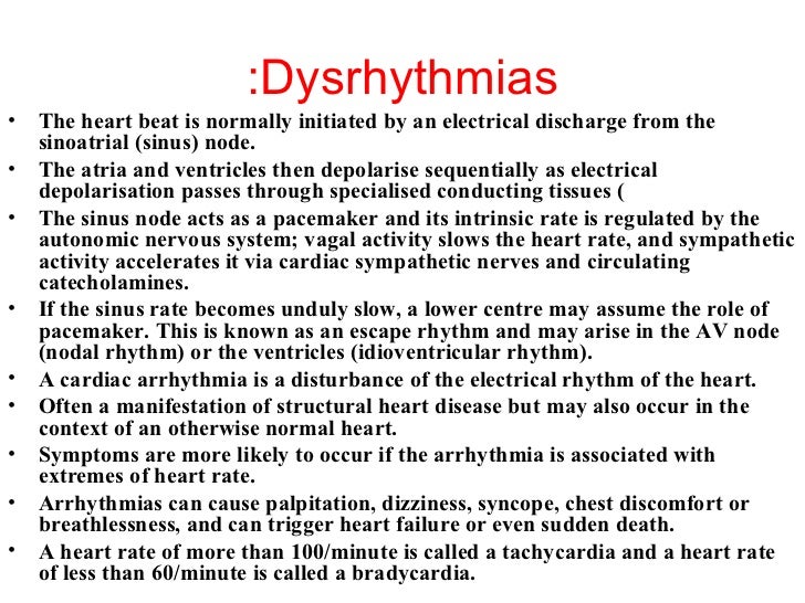 Cardiac Dysrhythmias.