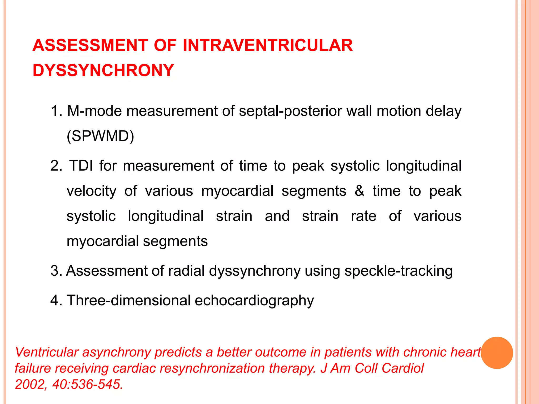 Cardiac dyssynchrony ppt by dr awadhesh | PPTX