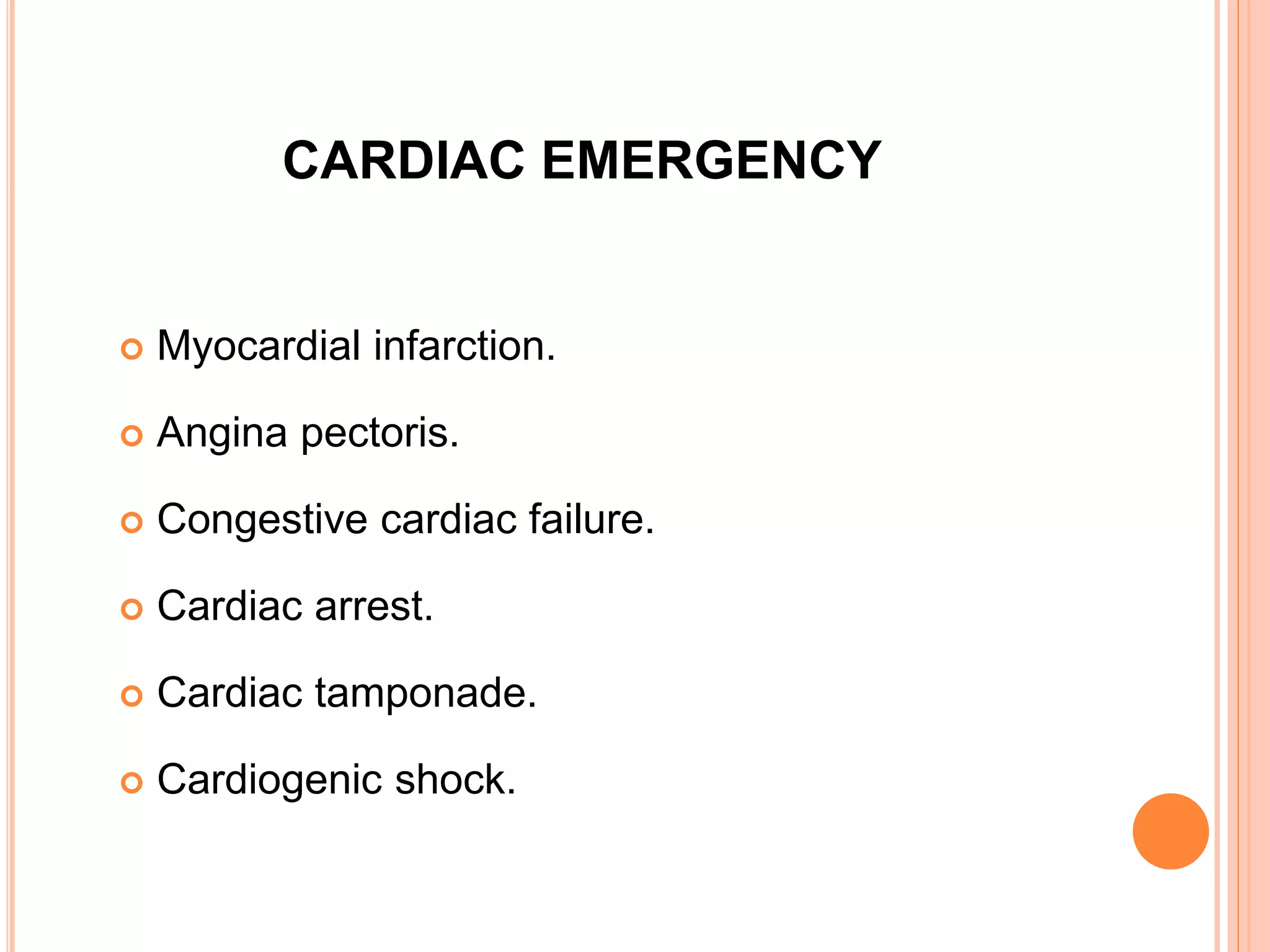Cardiac emergency | PPTX