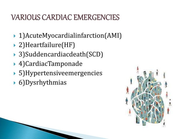 CARDIAC EMERGENCY | PPTX | Heart and Cardiovascular Diseases | Diseases ...
