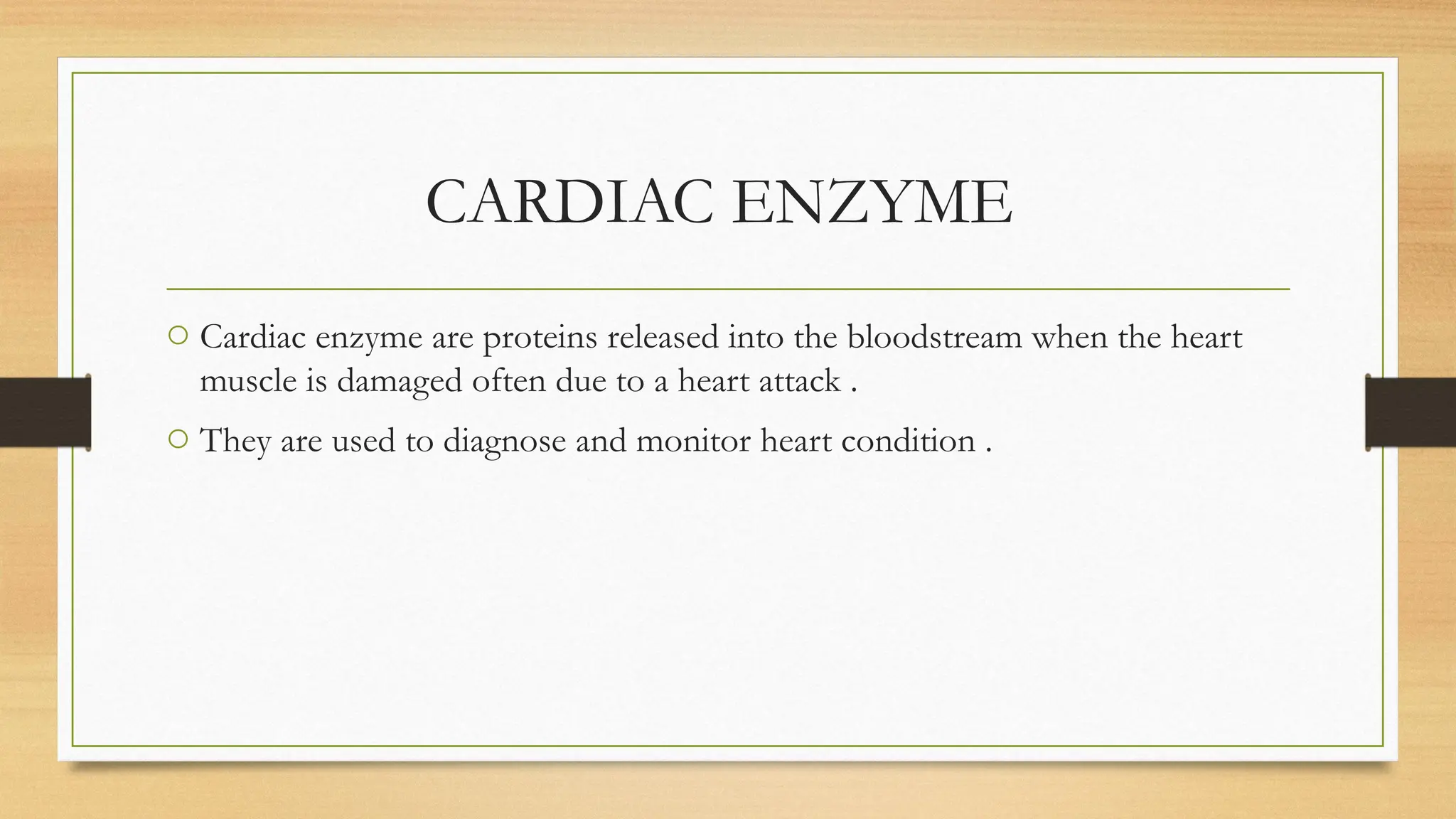 cardiac enzyme.pptx power point presentation | PPTX