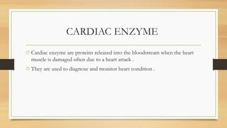 cardiac enzyme.pptx power point presentation | PPTX