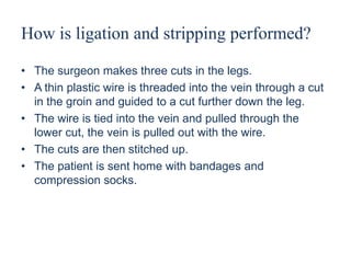 Cardiac enzymes, ligation and stripping, and thrombolytic therapy | PPTX