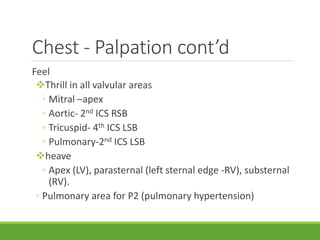 Cardiac Examination.ppt | Heart and Cardiovascular Diseases | Diseases ...