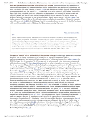 Silica Nanoparticles Induce Cardiotoxicity by Disrupting Energetics and ...
