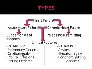 Cardiac failure | PPTX | Heart and Cardiovascular Diseases | Diseases ...