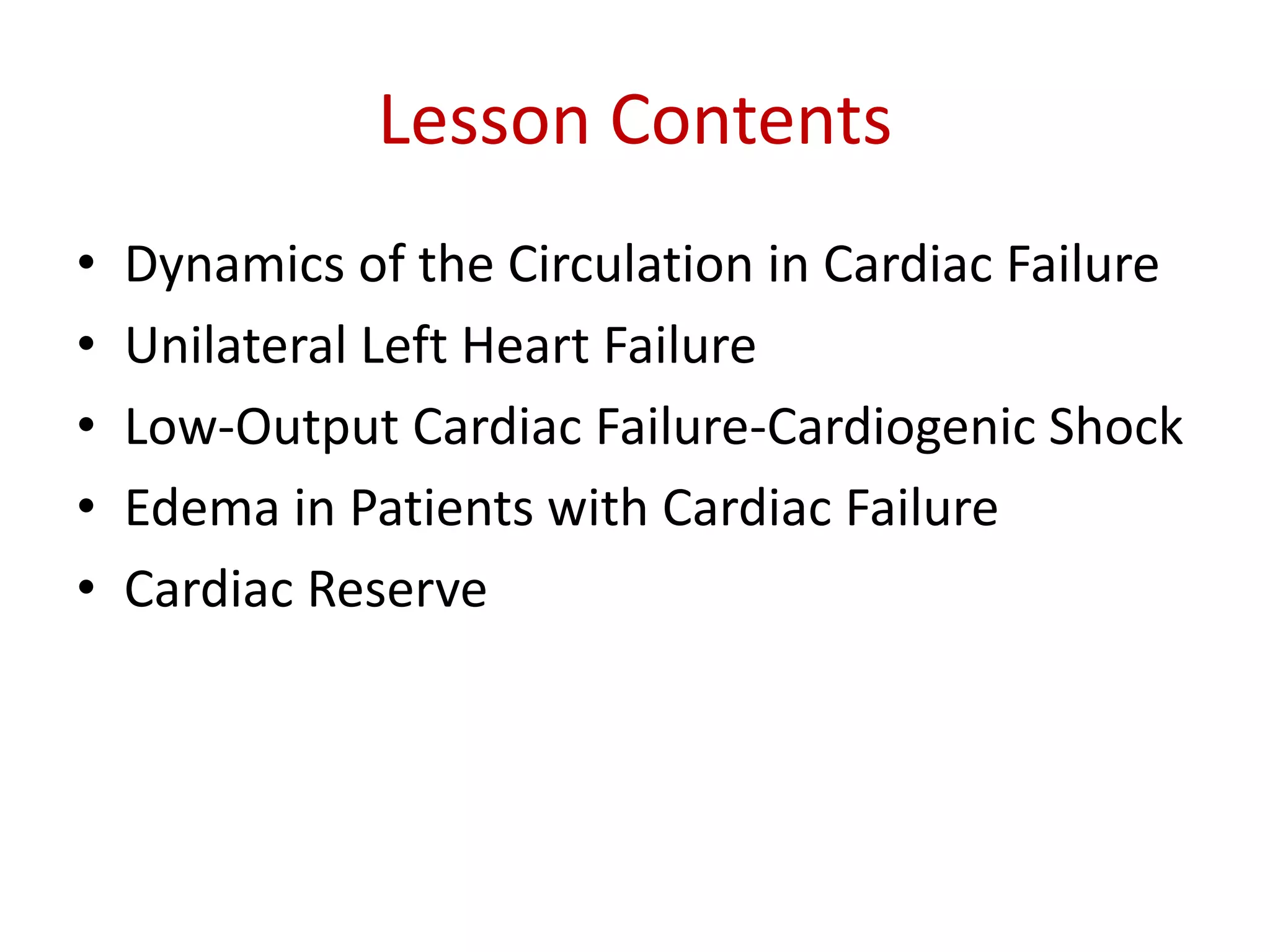 Cardiac failure | PPTX