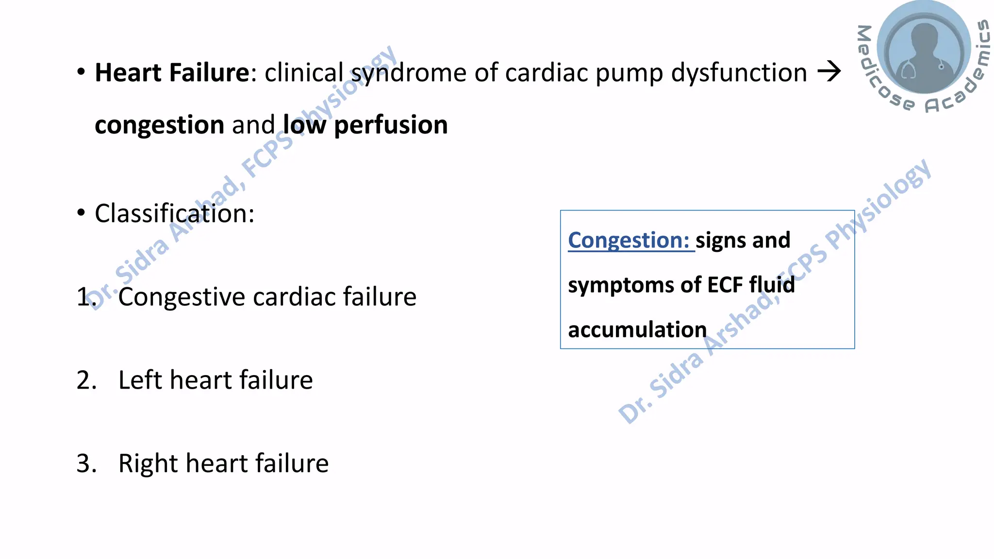 Cardiovascular Physiology - Cardiac Failure | PDF