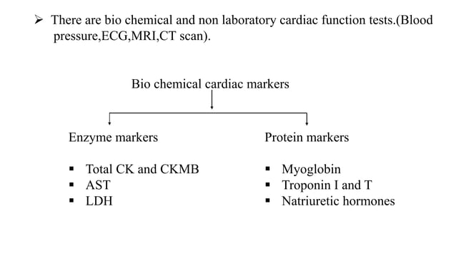 cardiac function tests and interpretation of results | PDF
