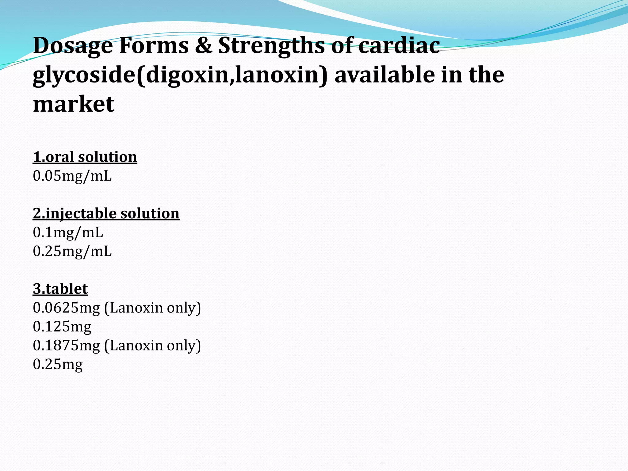 Cardiac glycosides | PPTX