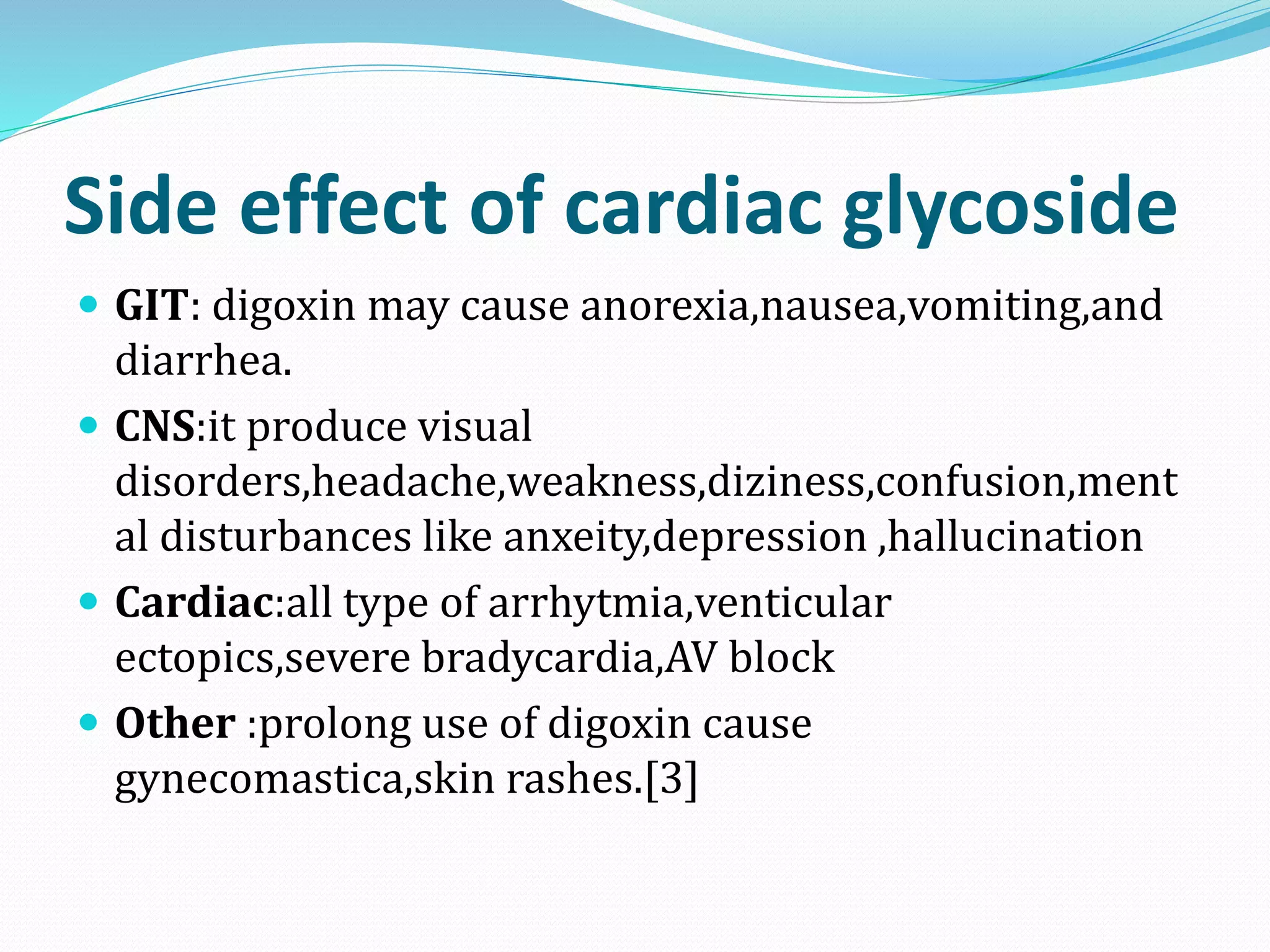 Cardiac glycosides | PPTX
