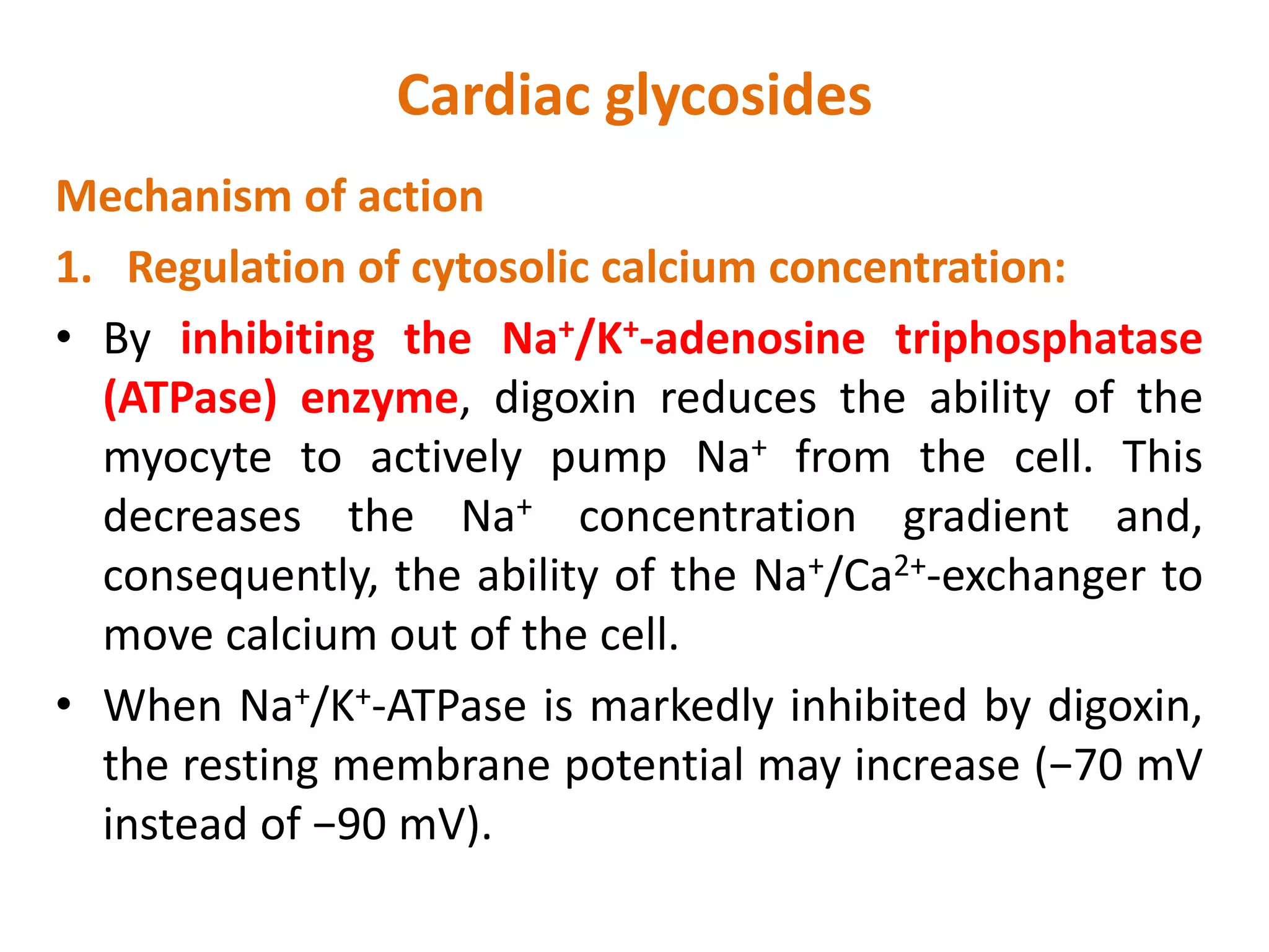Cardiac glycosides | PPTX