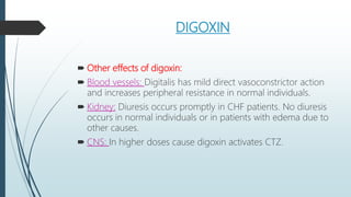 Cardiac glycosides(Pharmacology) | PPTX